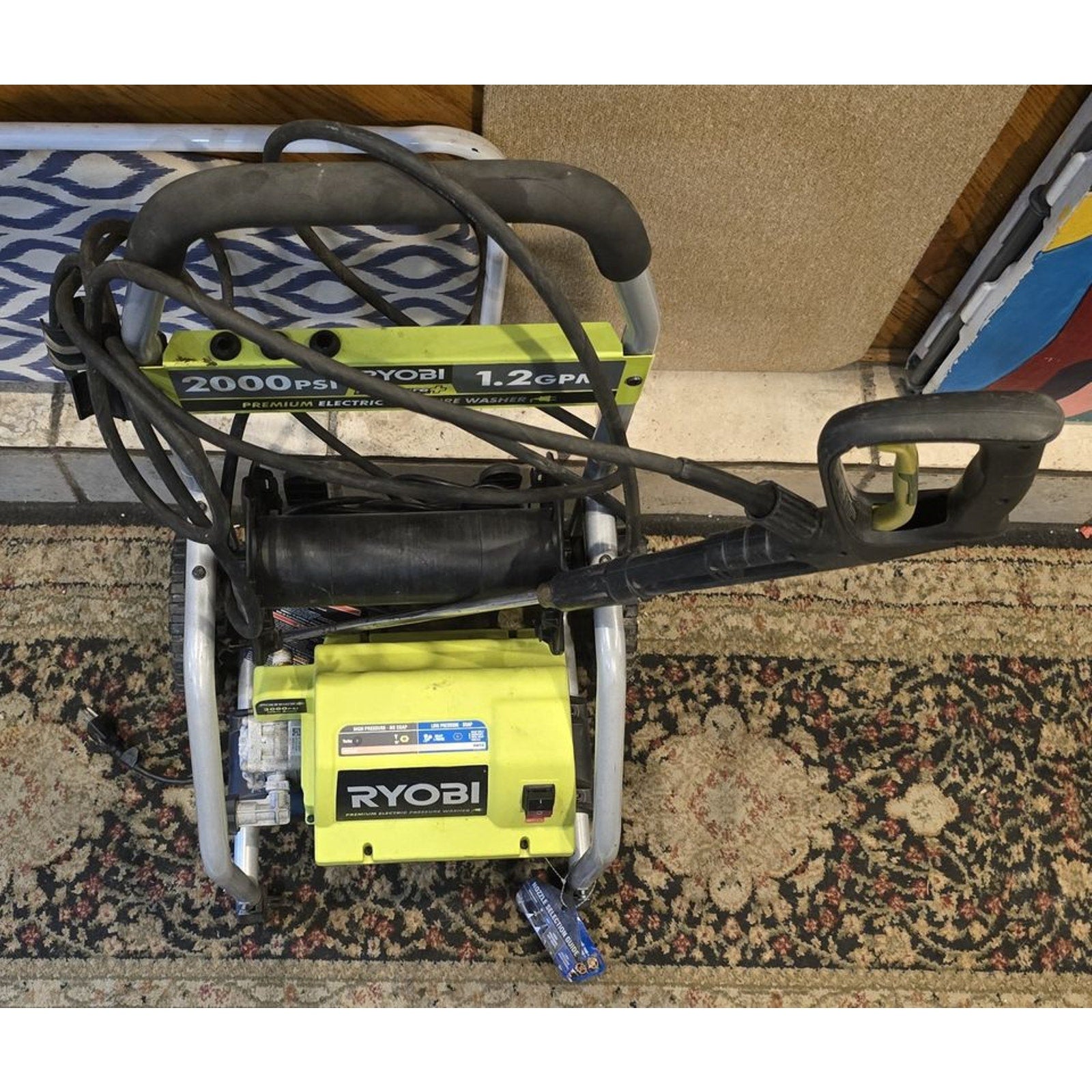 Ryobi RY141900 2 000 PSI 1.2 GPM Electric Pressure Washer