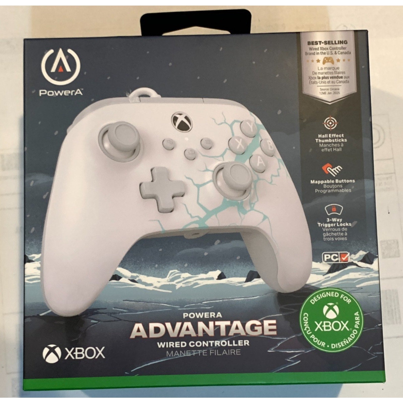 PowerA Advantage Wired Controller - Xbox - ARCTIC ICE - NEW! – Wolfpack ...
